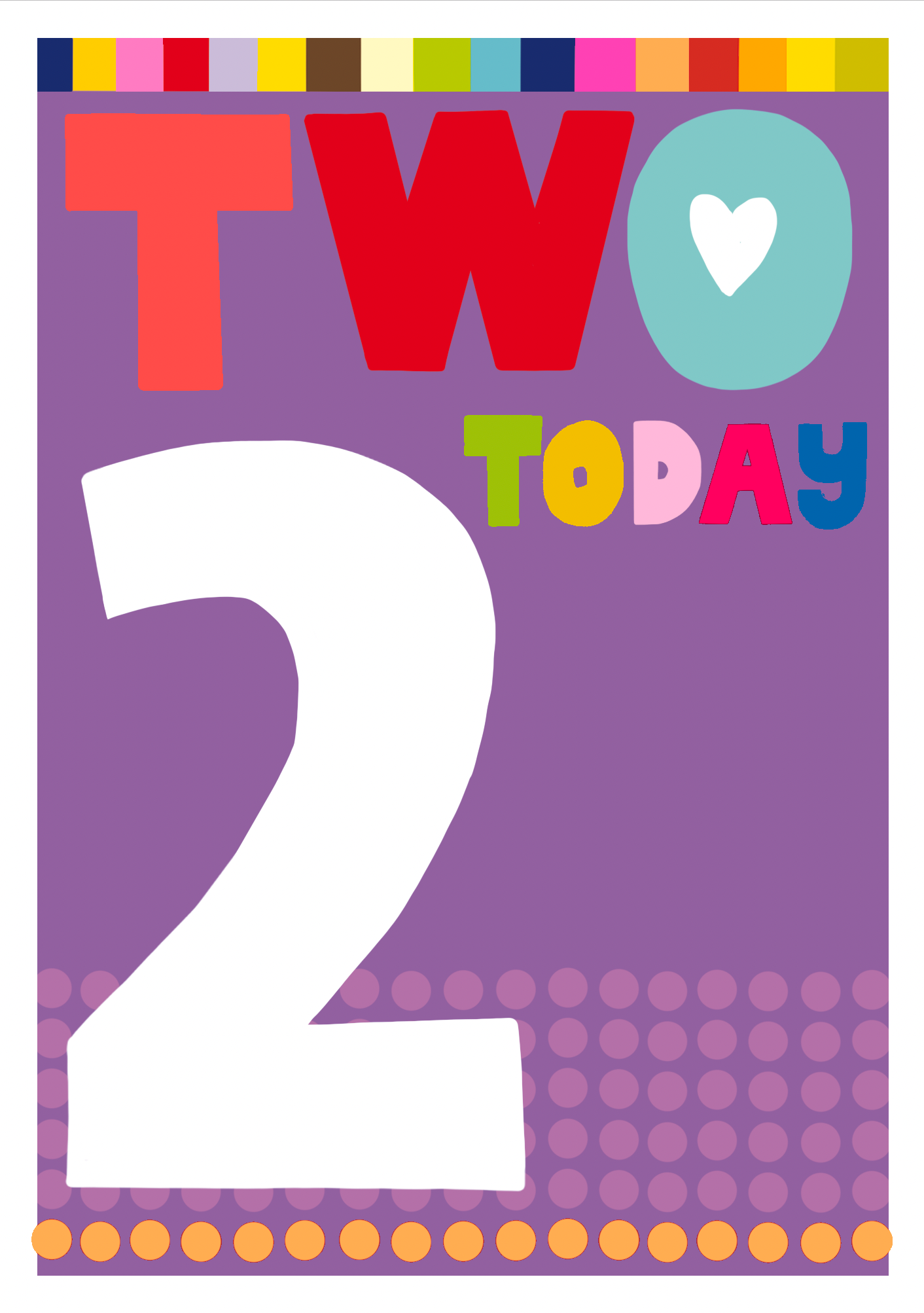 Two Today | Bright and Sparkly Greetings Cards | Paper Salad
