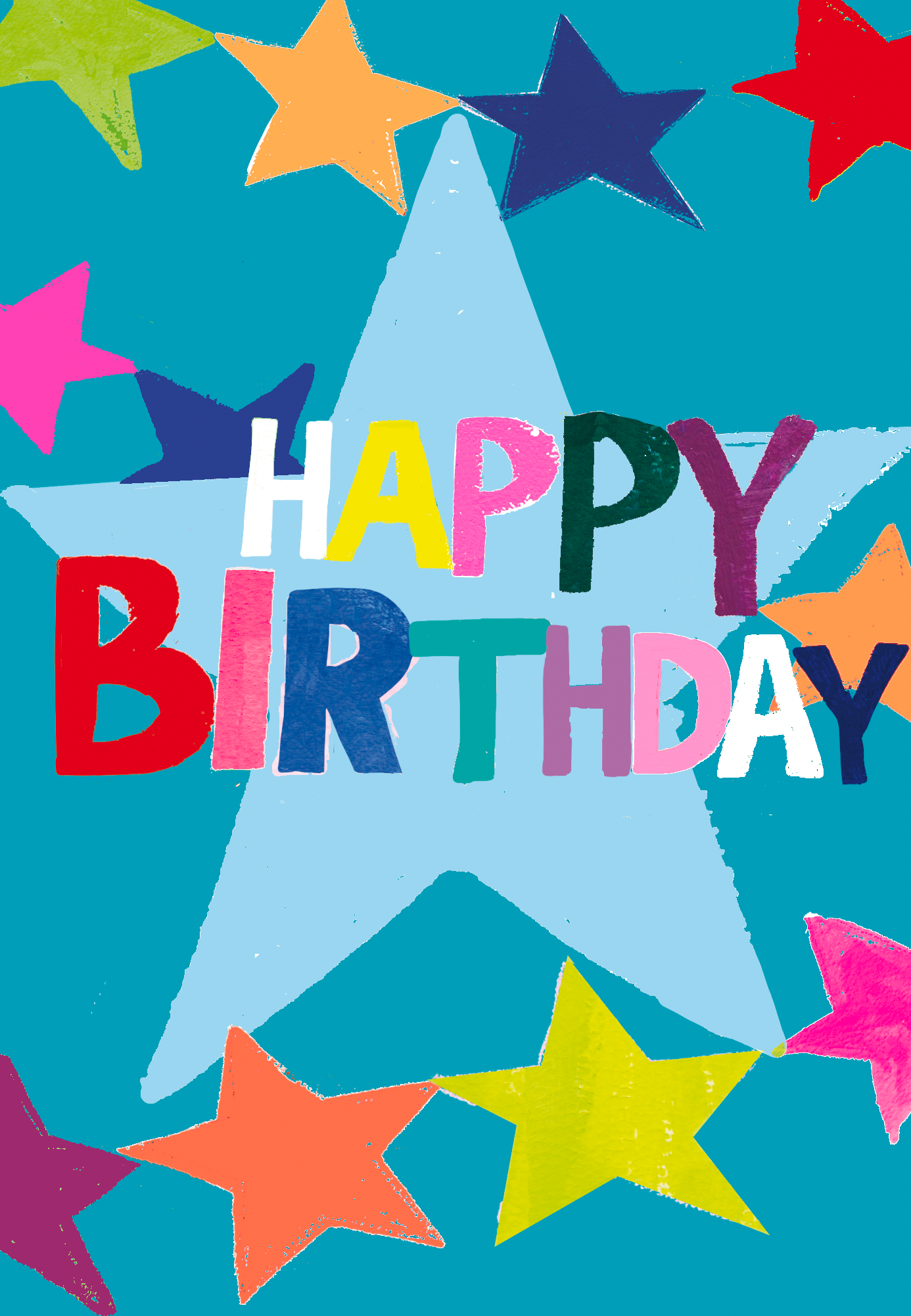 Happy Birthday Stars | Bright and Sparkly Greetings Cards | Paper Salad