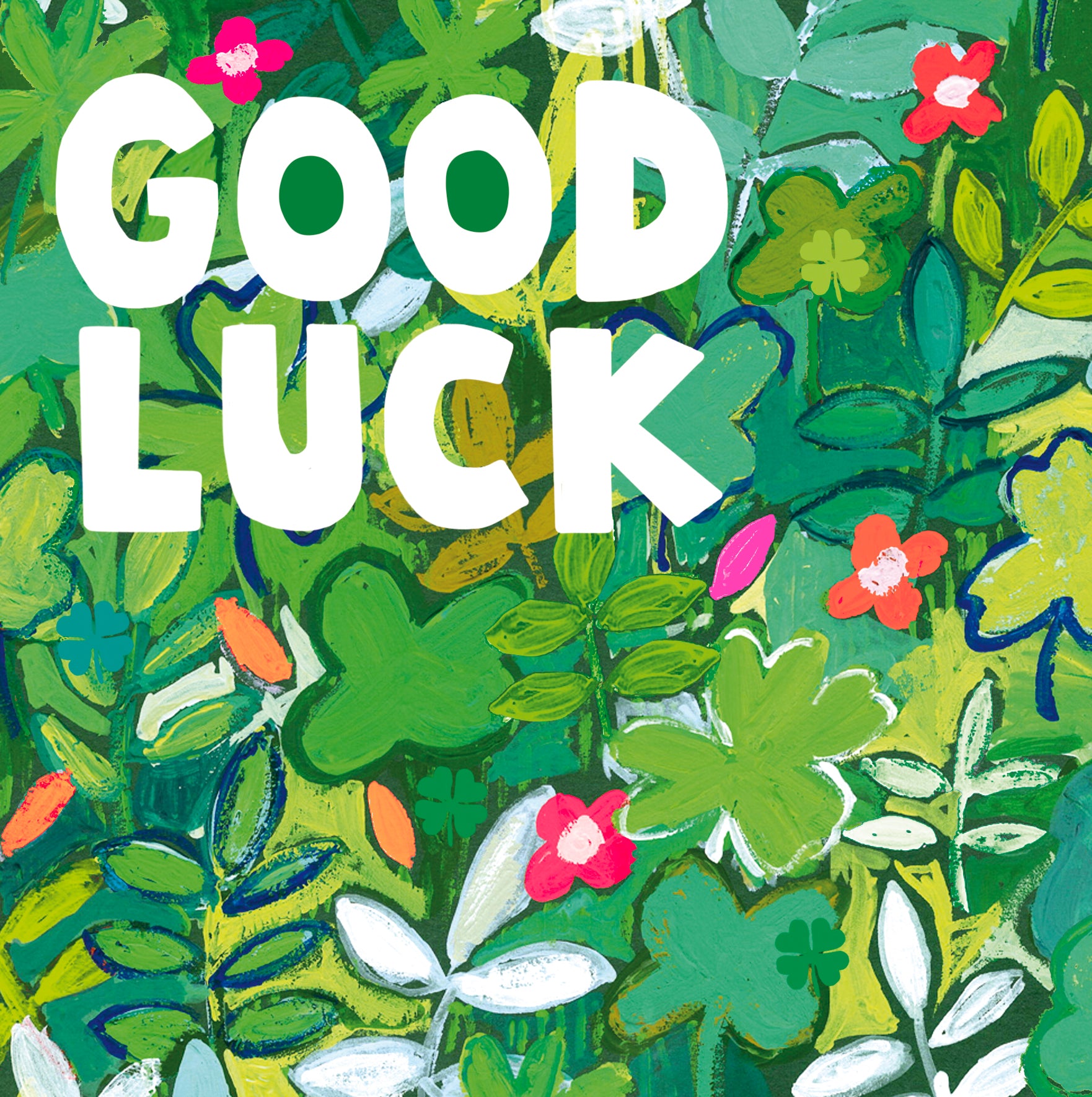 Good Luck | Bright and Sparkly Greetings Cards | Paper Salad