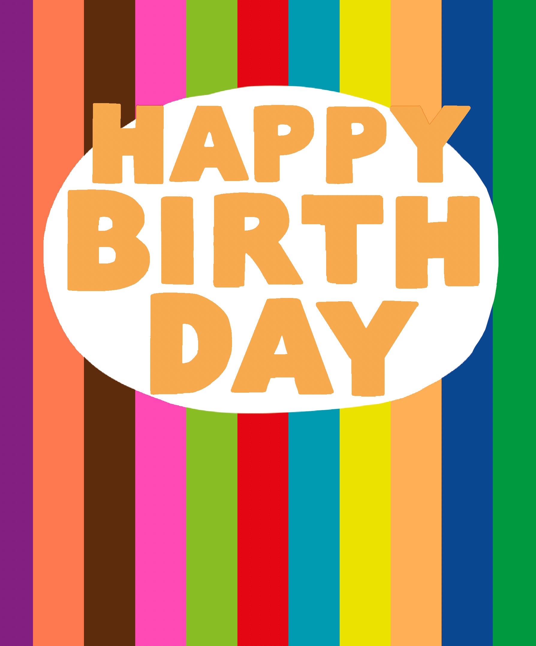 Happy Birthday Stripe – Paper Salad