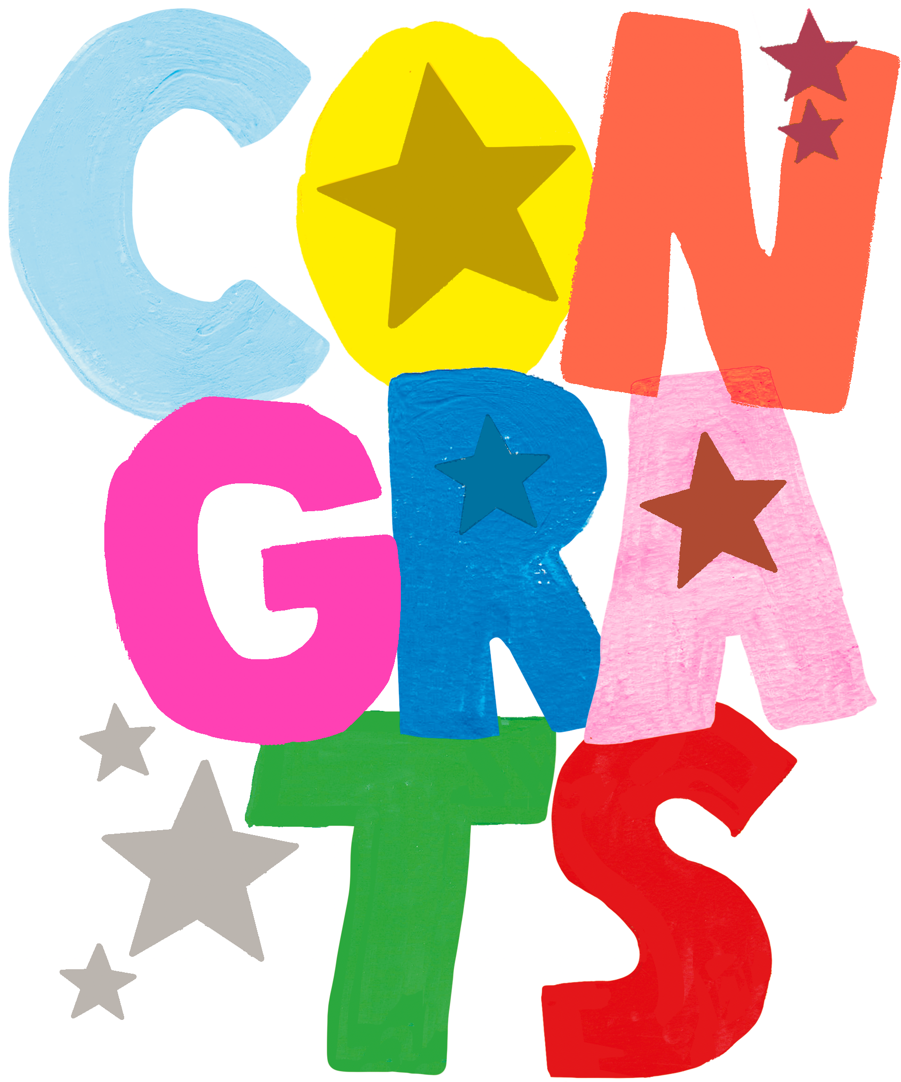 Congrats | Bright and Sparkly Greeting Cards | Paper Salad