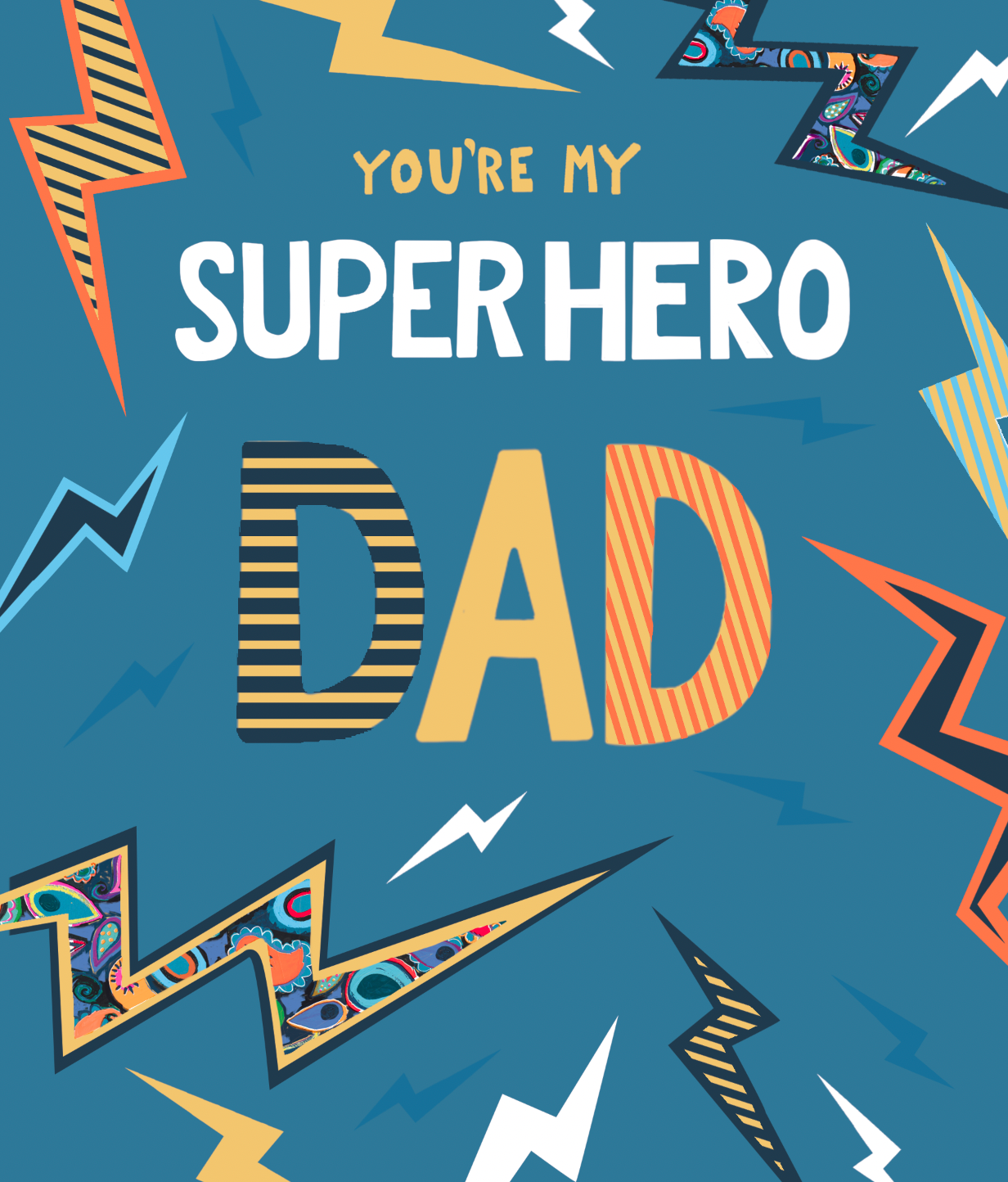 Superhero | Bright and Sparkly Greetings Cards | Paper Salad