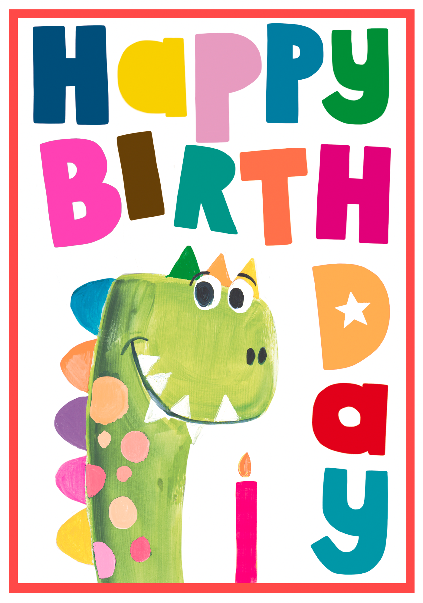 Happy Birthday Monster | Bright and Sparkly Greetings Cards | Paper Salad