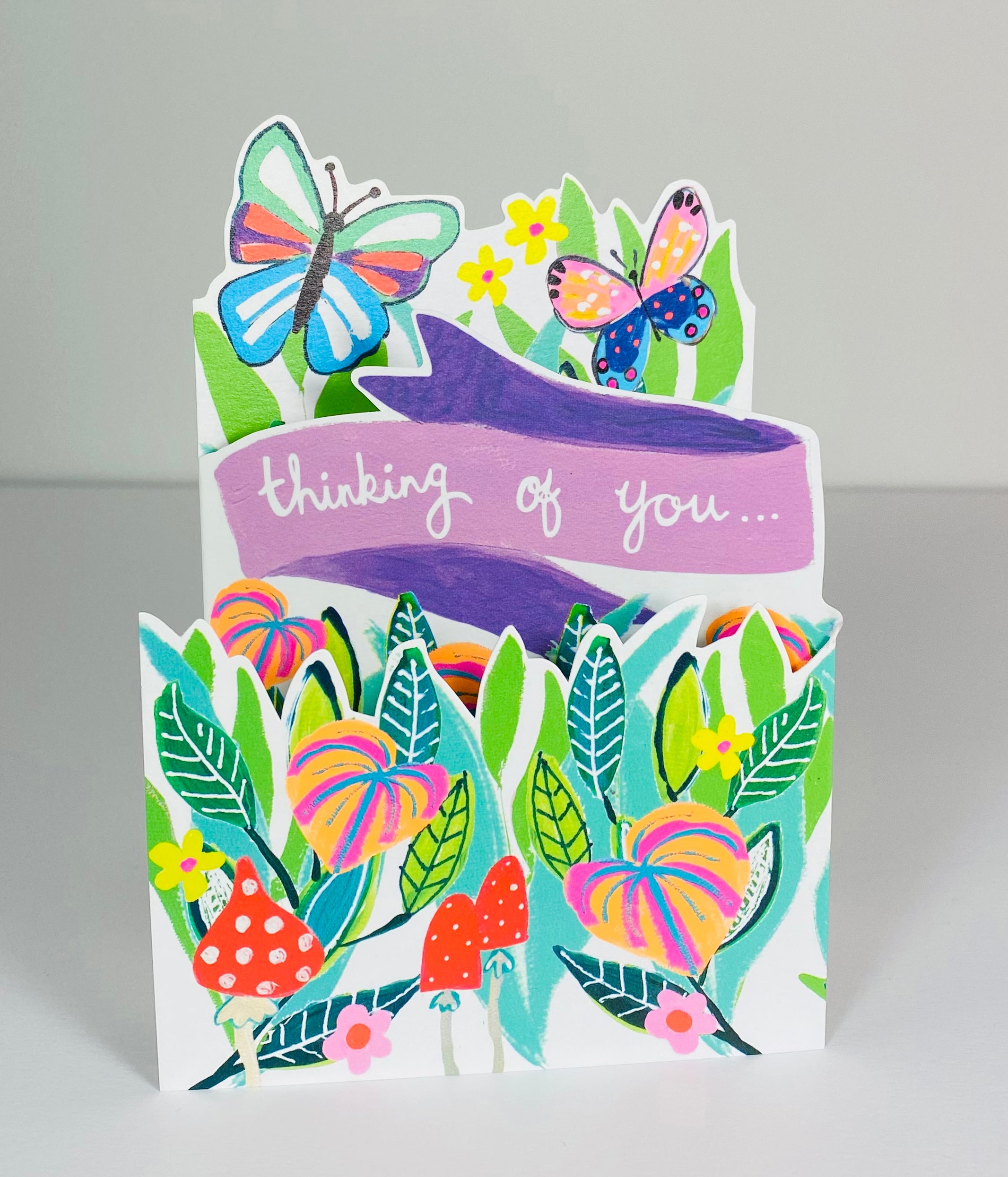 Thinking Of You | Tri Fold Greeting Card | Paper Salad