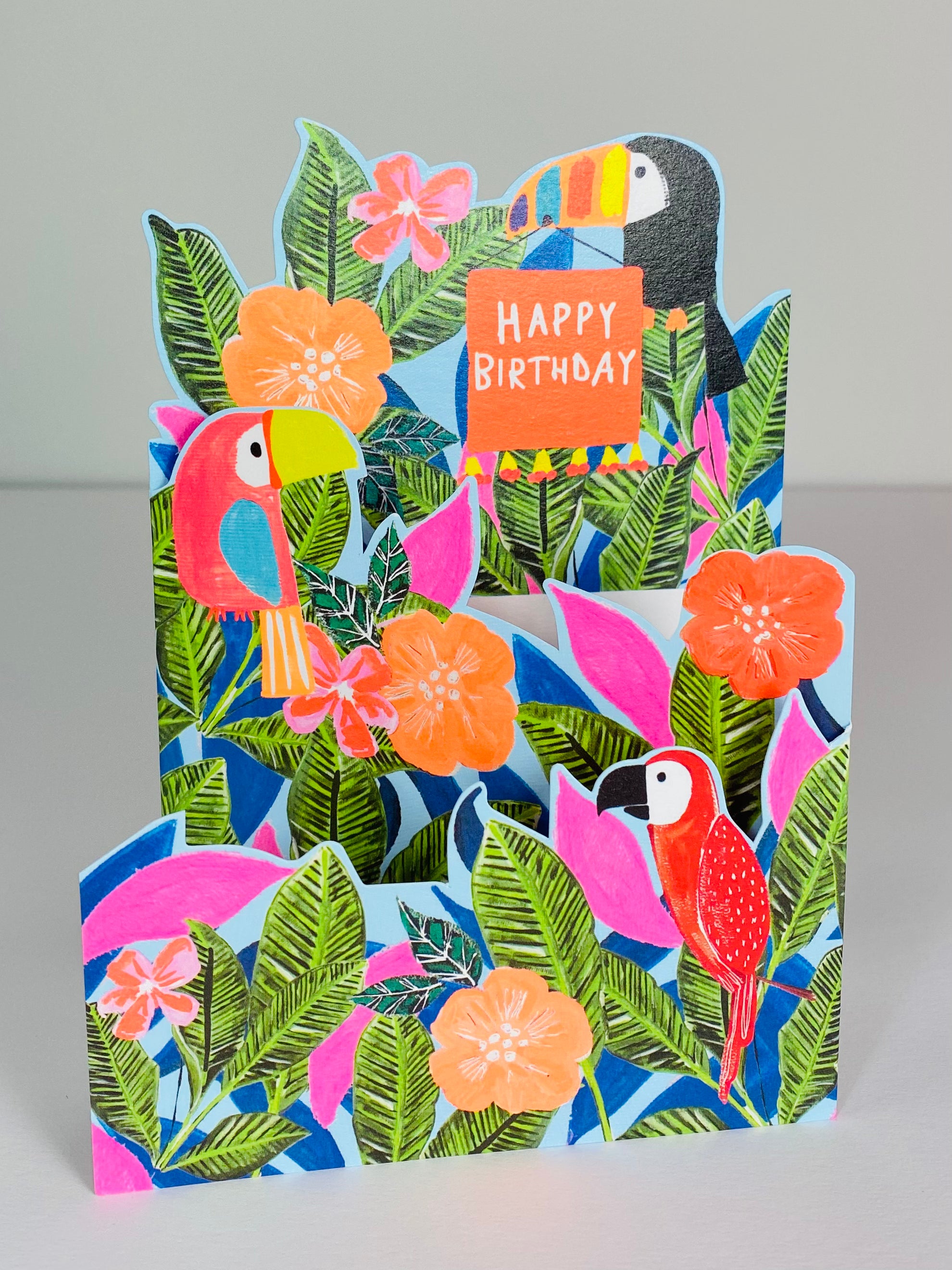 Happy Birthday Sealife | Tri Fold Greeting Card | Paper Salad