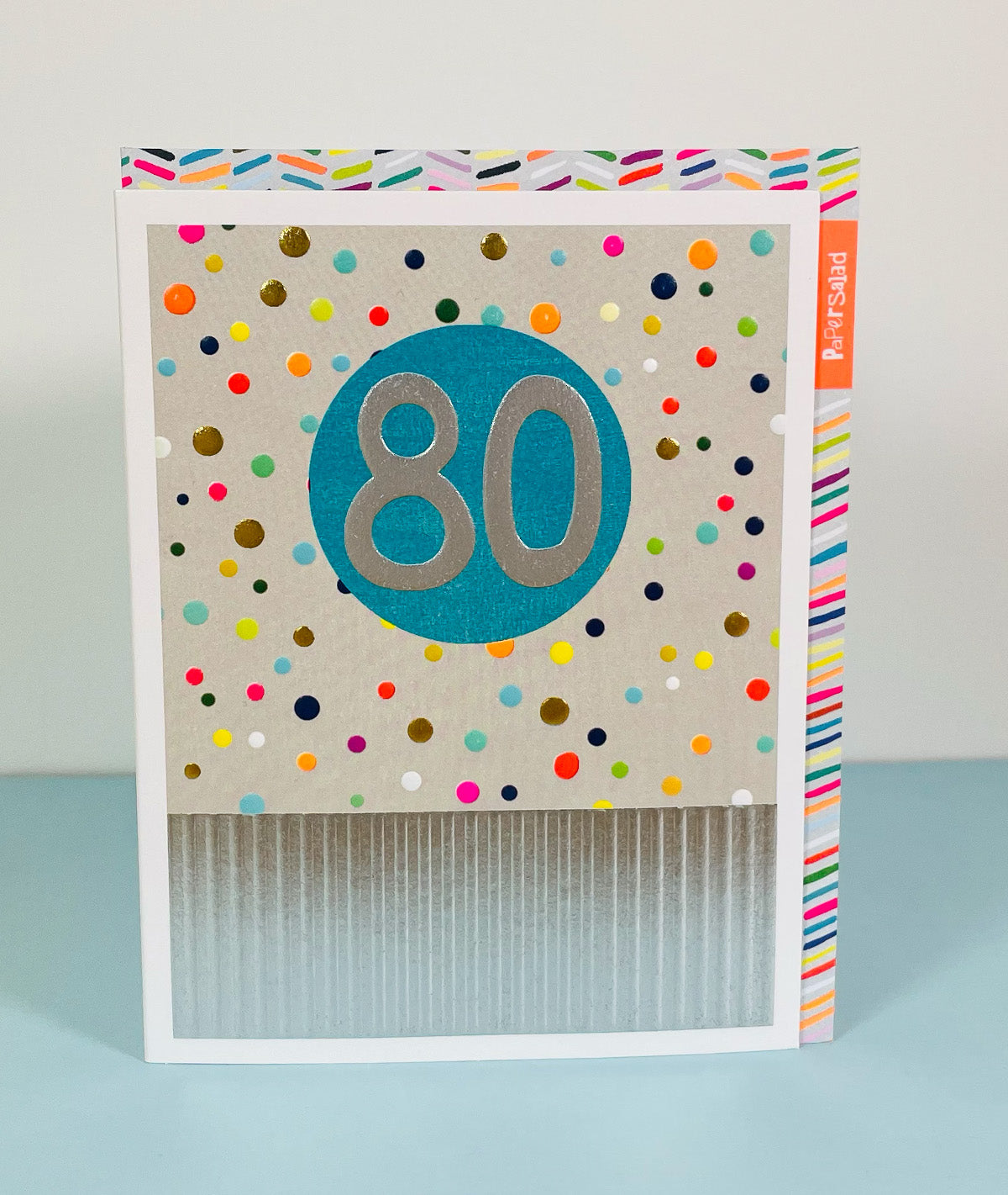 Age 80 Birthday Cards | Bright & Sparkly Greeting Cards | Paper Salad