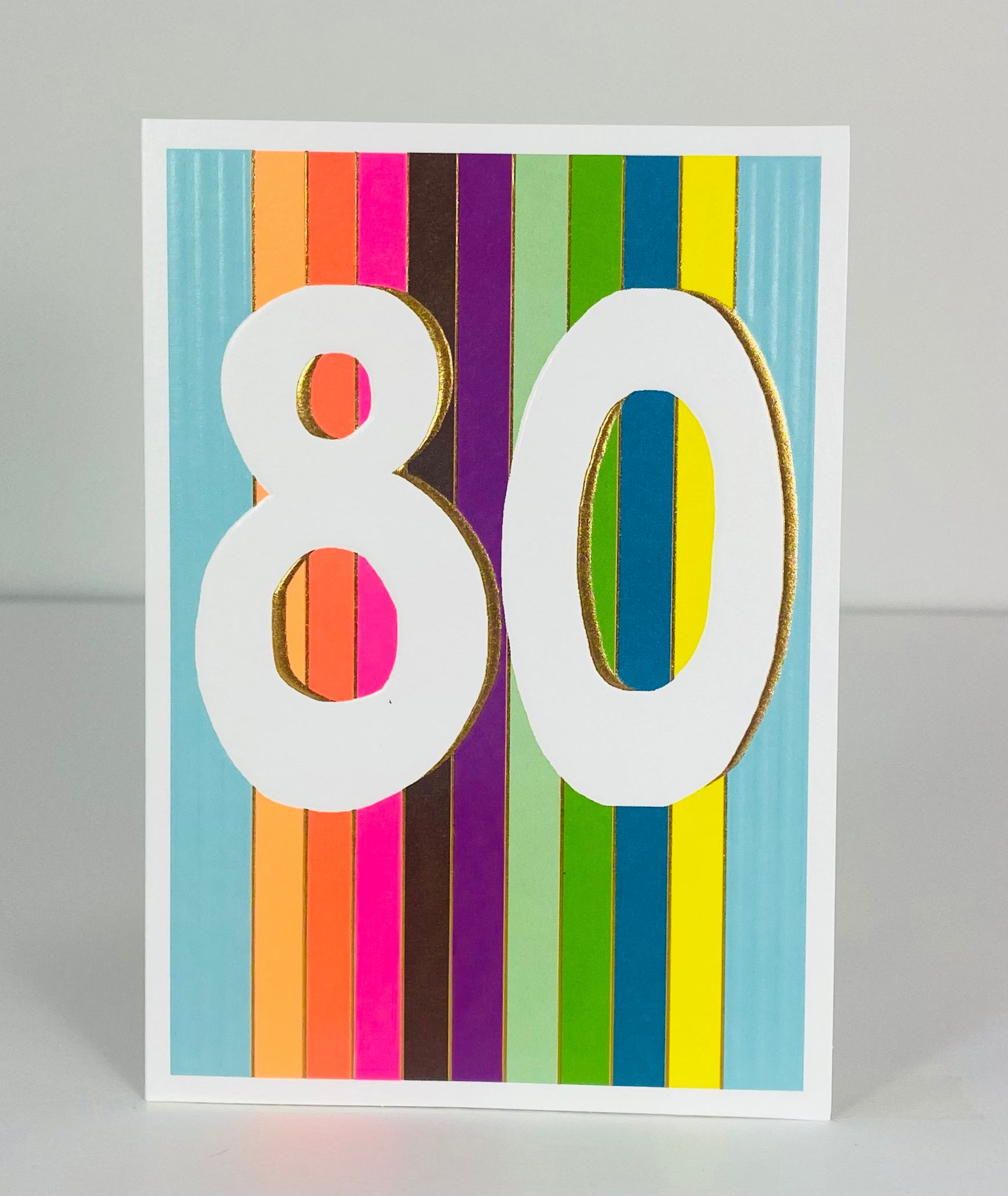 Age 80 Birthday Cards | Bright & Sparkly Greeting Cards | Paper Salad
